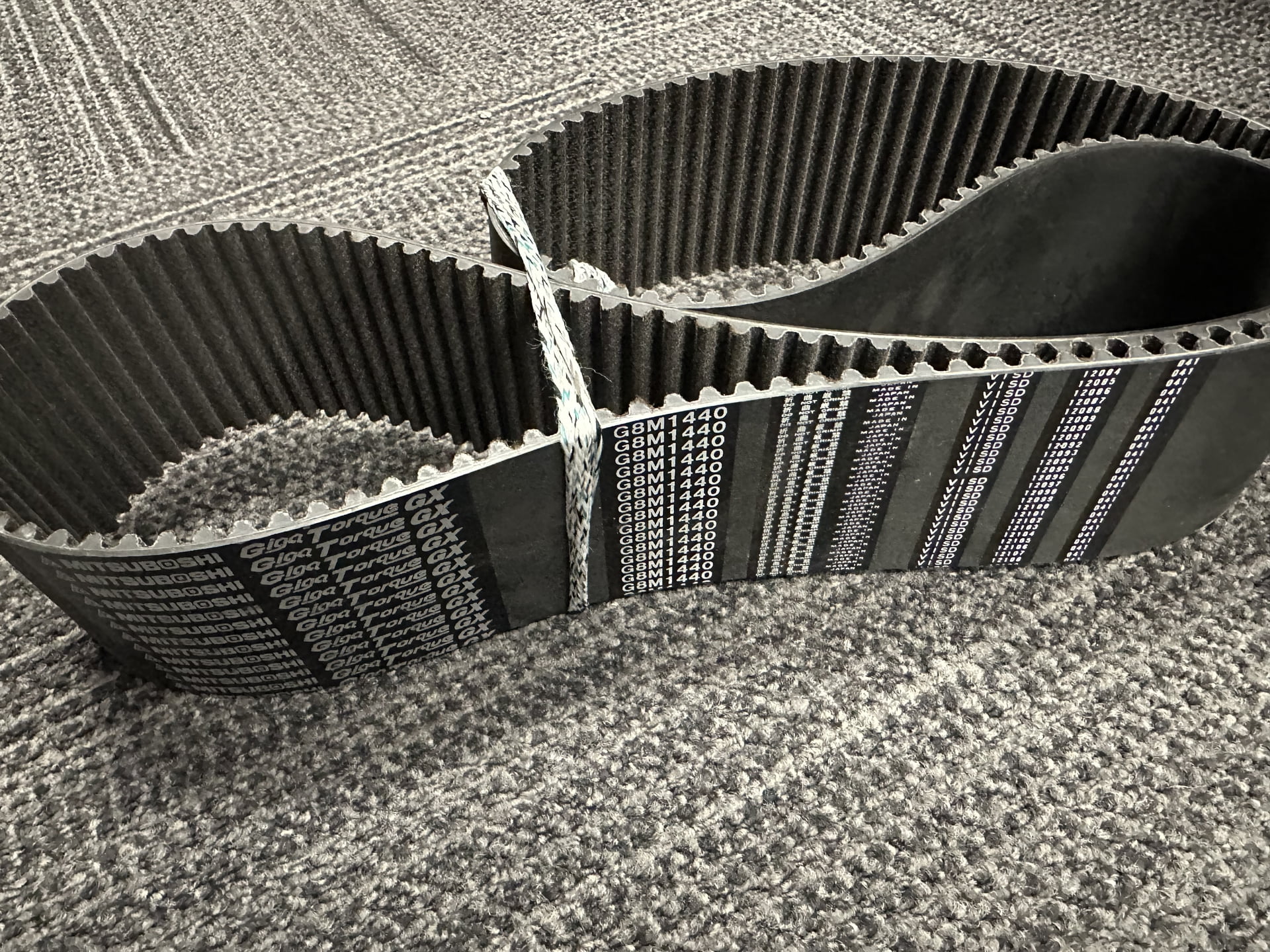 1440 Belt, 8mm, 56.7", Supercharger Belt, Blower, 3" Wide, Gigatorque ...