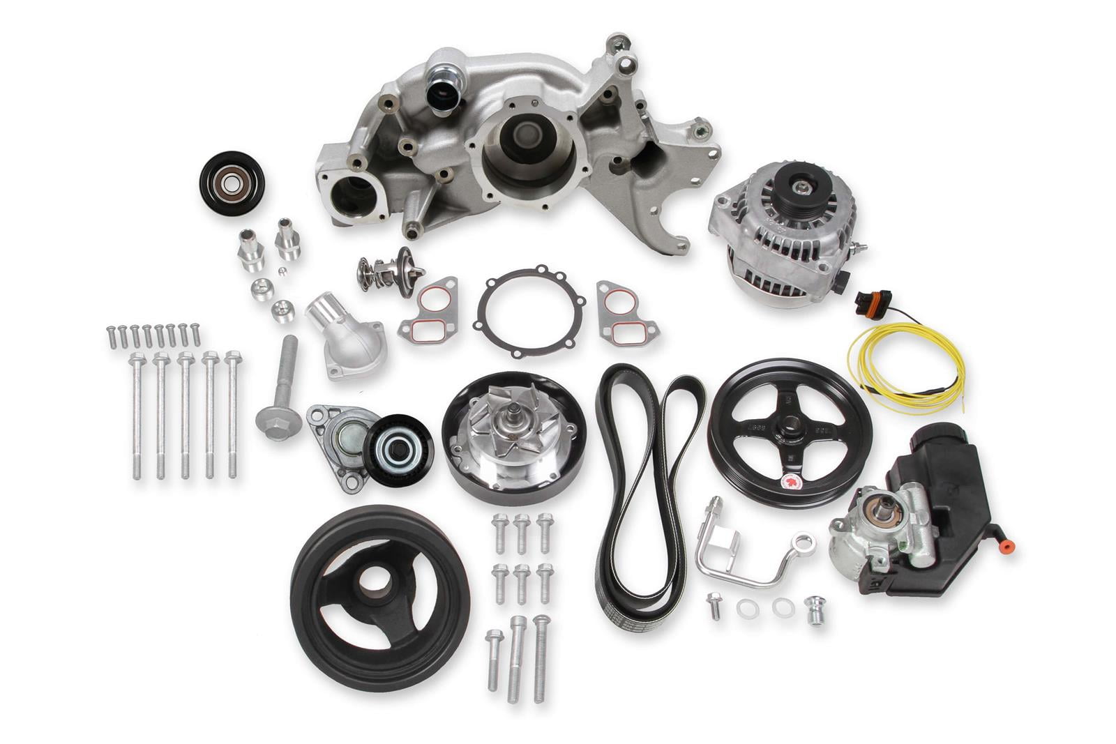 LS Engine Drive Kit, Mid Mount, Includes Alternator, P/S Pump ...