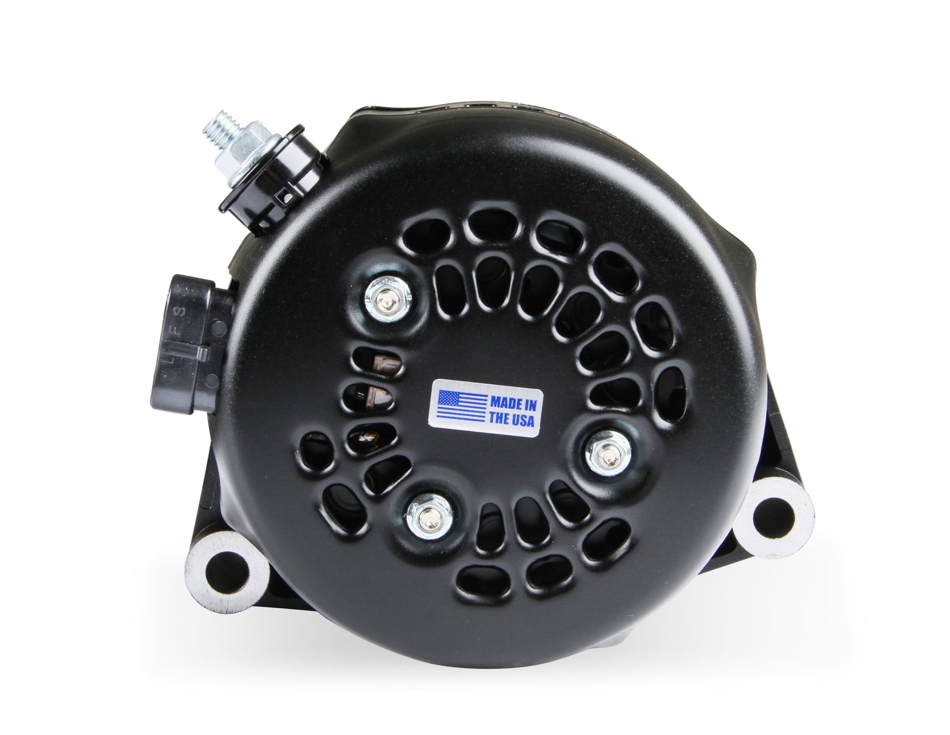 Alternator, Serpentine, 12 Volt, 150 amps, Black Anodized, Internal ...
