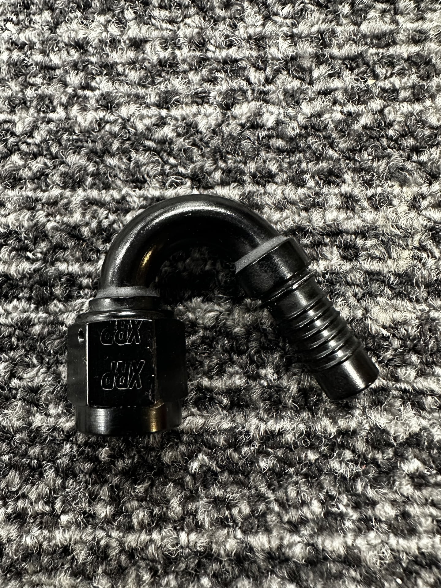 XRP Fitting, #6, -6AN, AN6, 150° Degree HS-79 Hose End, Crimp Style, W ...