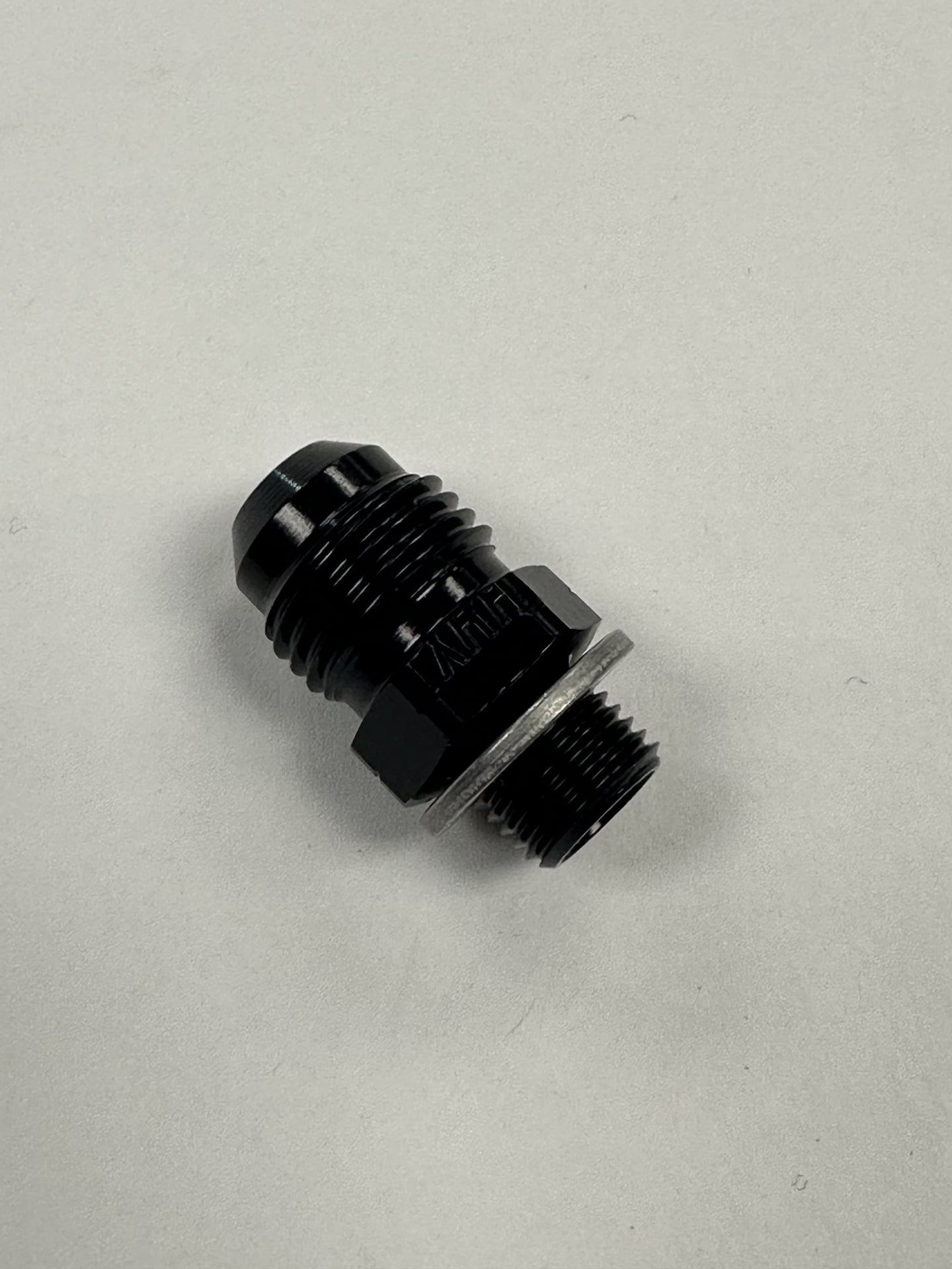 #6 AN/ 10mm x 1.0 Metric Adapter, Black Aluminum, -6 AN Male to 10mm x ...