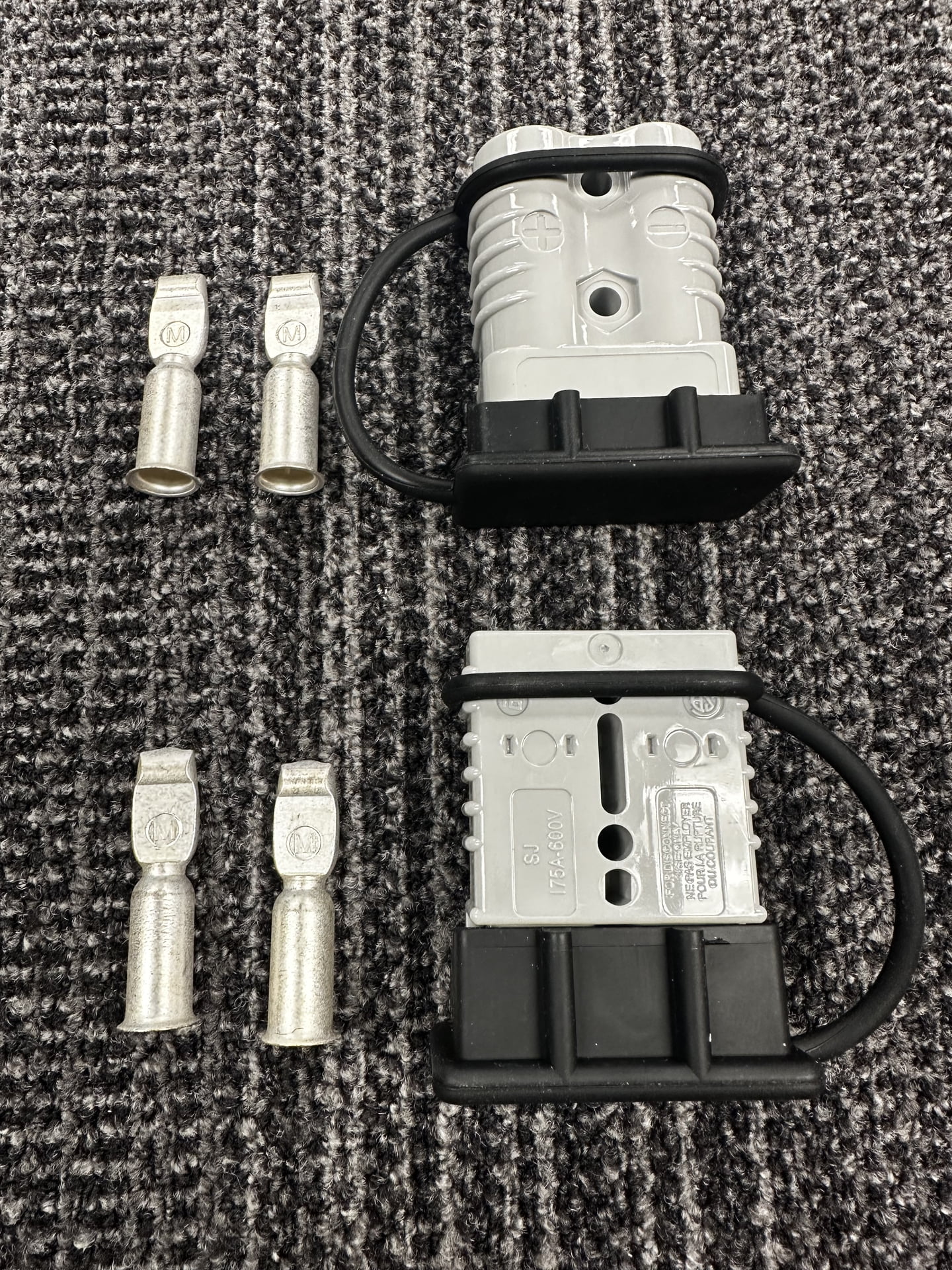 Grey BP175, 175A Max.Battery Connector AWG 1/0, Quick Connect Battery ...