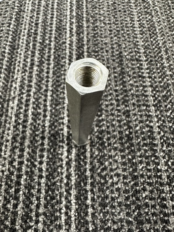 5.0", 3/8"-24, Turnbuckle, Hex, Aluminum, Extension Rod, Throttle ...