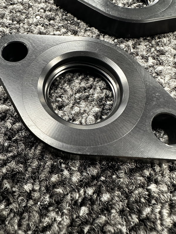 BBC Water Pump Spacers, Pair, Remote Pump Hose Adapter, 3/8" / .375 ...