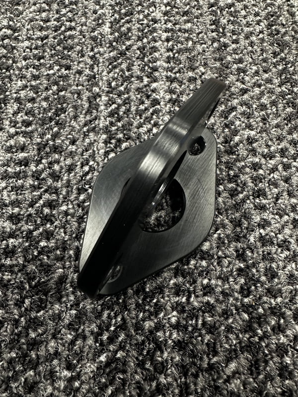 BBC Water Pump Spacers, W/P Billet Aluminum, Black Anodized, 1/4 ...