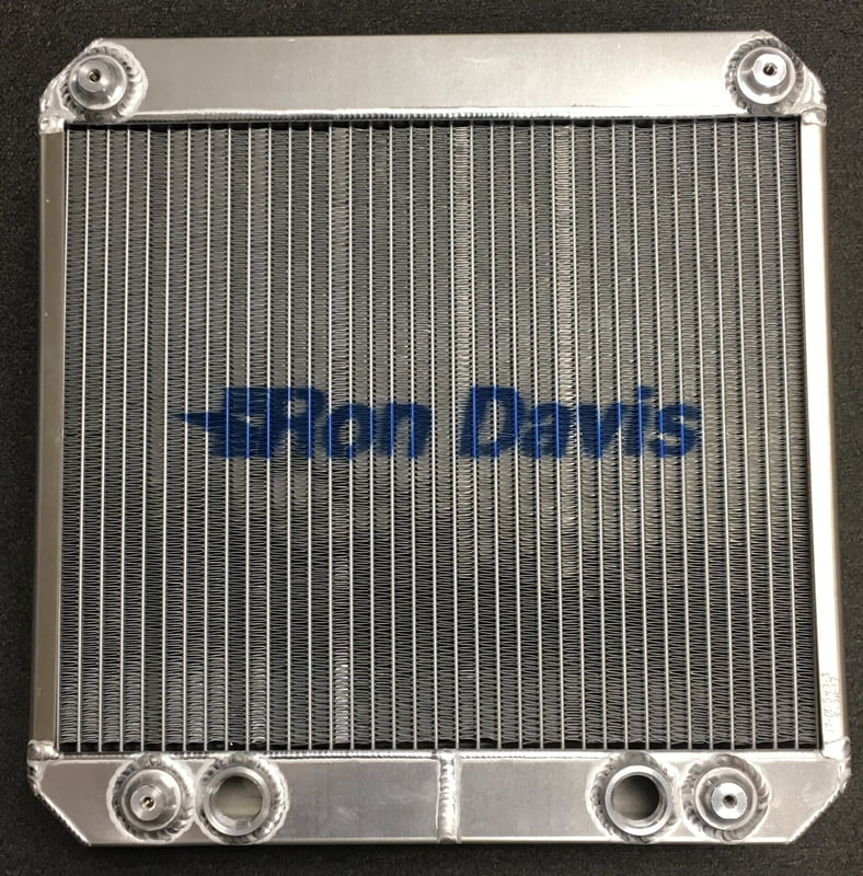 "Ray Miller" Drag Racing Radiator, Dual Pass, 17" x 16" x 2", No Fill ...