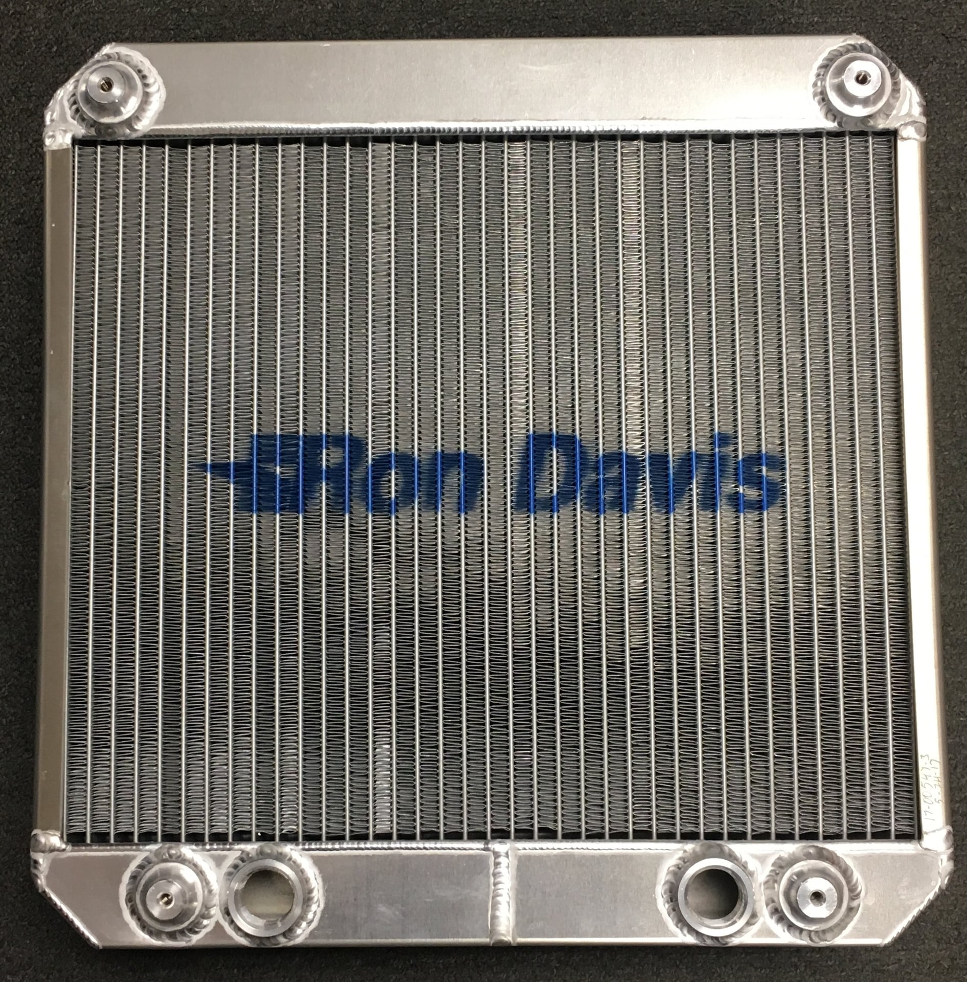 "Ray Miller" Drag Racing Radiator, Dual Pass, 17" x 16" x 2", No Fill ...