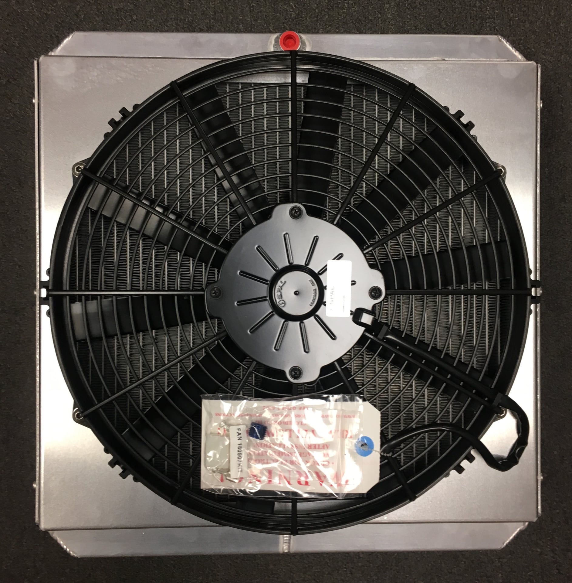 Dual Pass Drag Racing Radiator, 17" x 16" x 2", No Fill Neck, 3/4" NPT ...