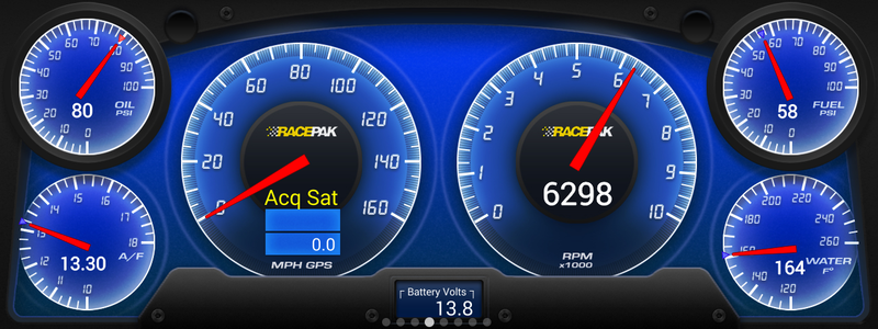 6.86" Pro Dash Race Pak