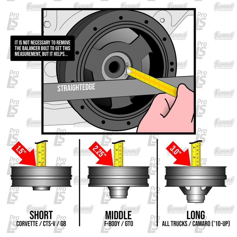 LS Harmonic Balancer, Super Damper, Internal Balance, Steel, Black ...