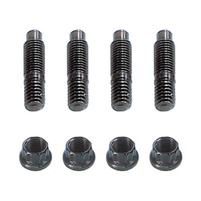 Header Studs, 6-Point Nuts, Chromoly, Black Oxide, Chevy, Big Block ...