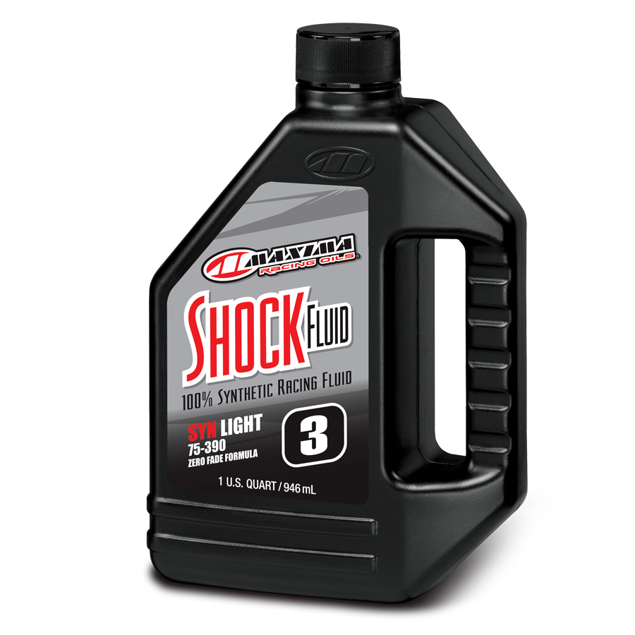 Racing Shock Fluid, Light 3WT, 1QT, Full Synthetic, Ester Zero Fade Formula
