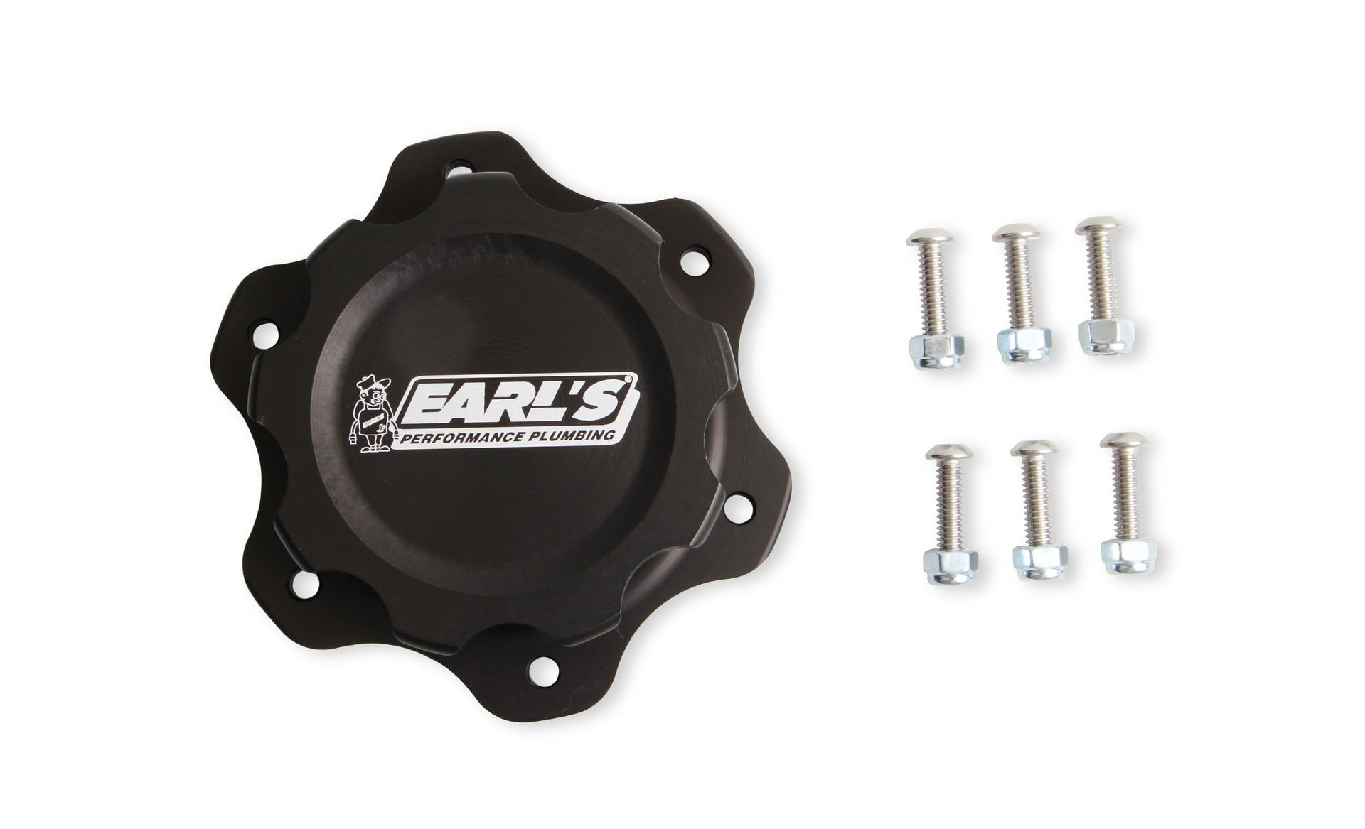 Black Fill Cap W/ Black Aluminum 6 Hole Cell Bung, 3" Opening ...