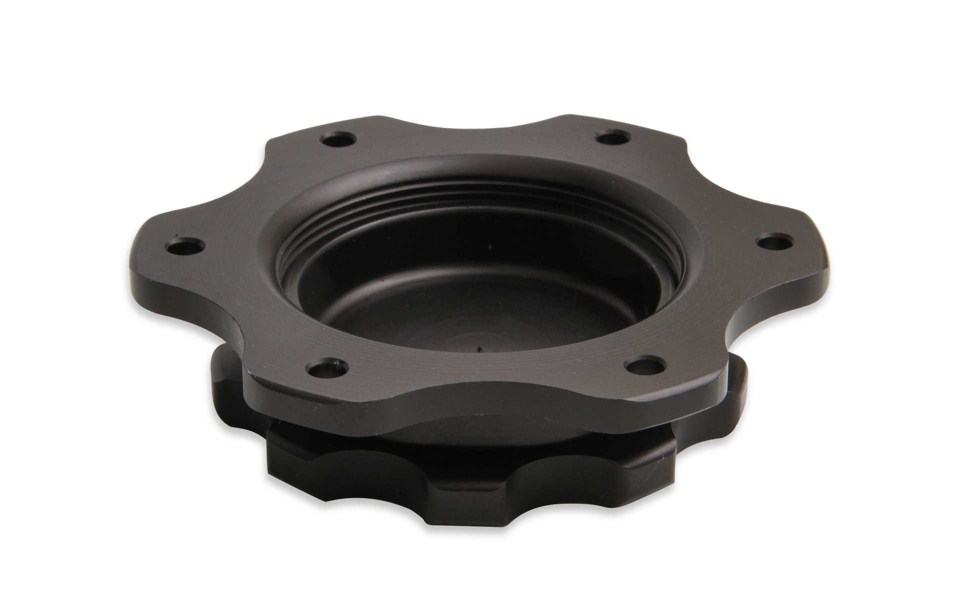 Black Fill Cap W/ Black Aluminum 6 Hole Cell Bung, 3" Opening ...