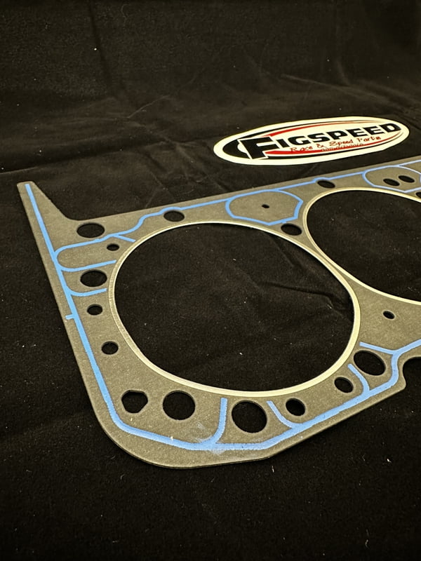 SBC, Race Head Gasket, .039" Compressed, Pre Flattened Copper Ring ...