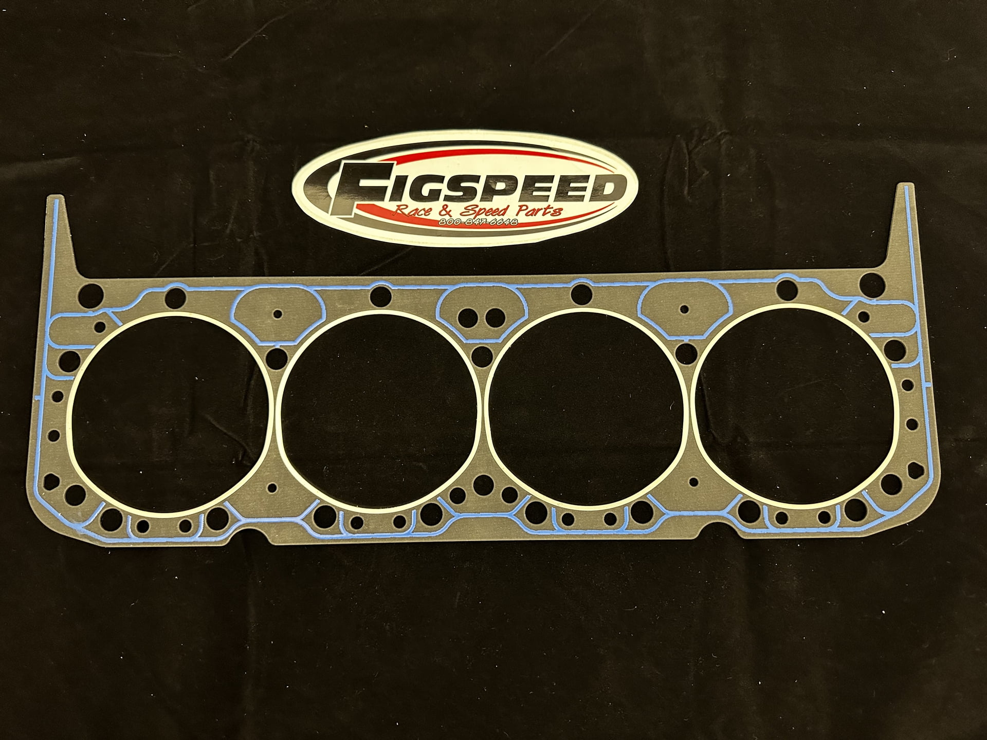 SBC, Race Head Gasket, .039" Compressed, Pre Flattened Copper Ring ...