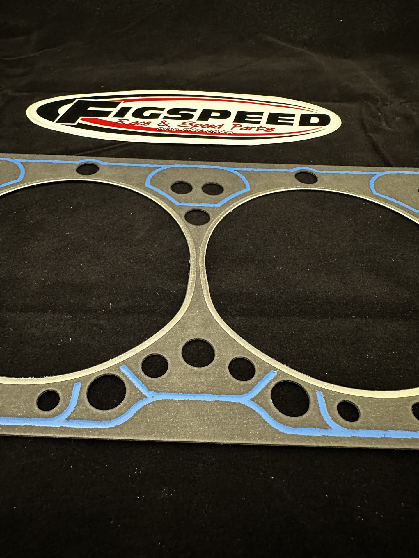 SBC, Race Head Gasket, .039" Compressed, Pre Flattened Copper Ring ...