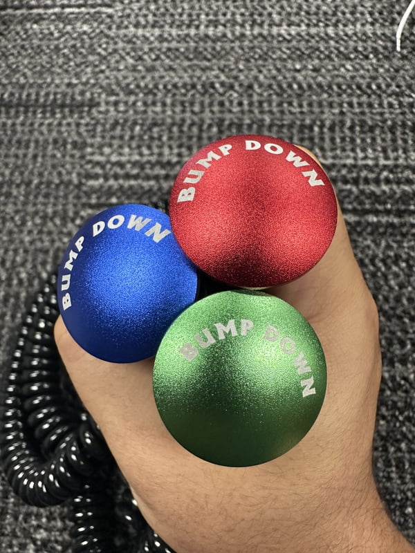 Atomic Billet, "BUMP DOWN" Laser Etched Mushroom Button, Large 1.18 ...