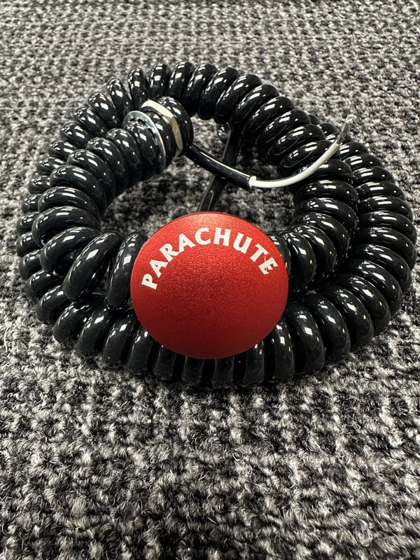 Atomic Billet, "PARACHUTE" Laser Etched Mushroom Button, Large 1.18 ...