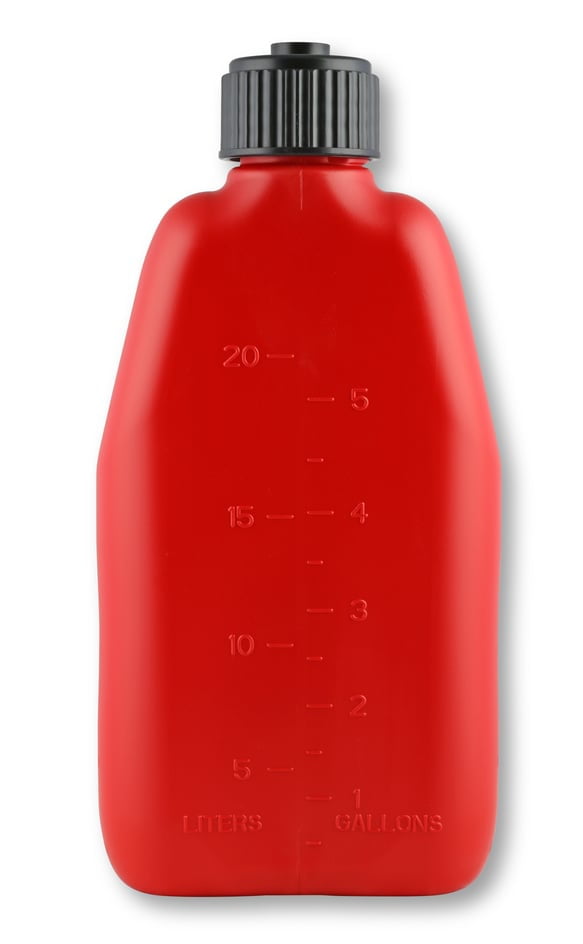 Red Utility Jug, Container, 5 Gallons, Square, Plastic **Includes ...