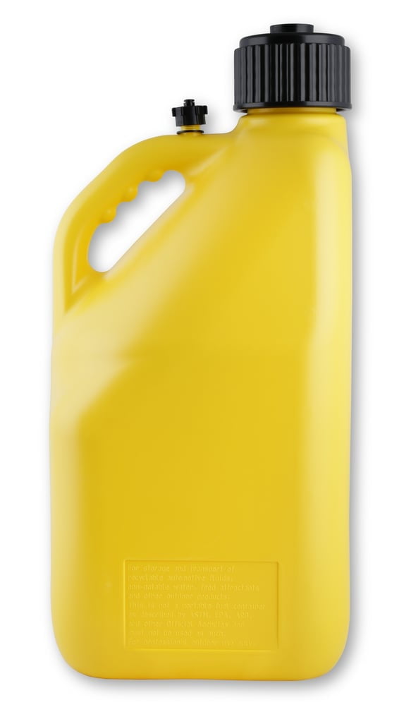 Yellow Utility Jug, Container, 5 Gallons, Square, Plastic **Includes ...