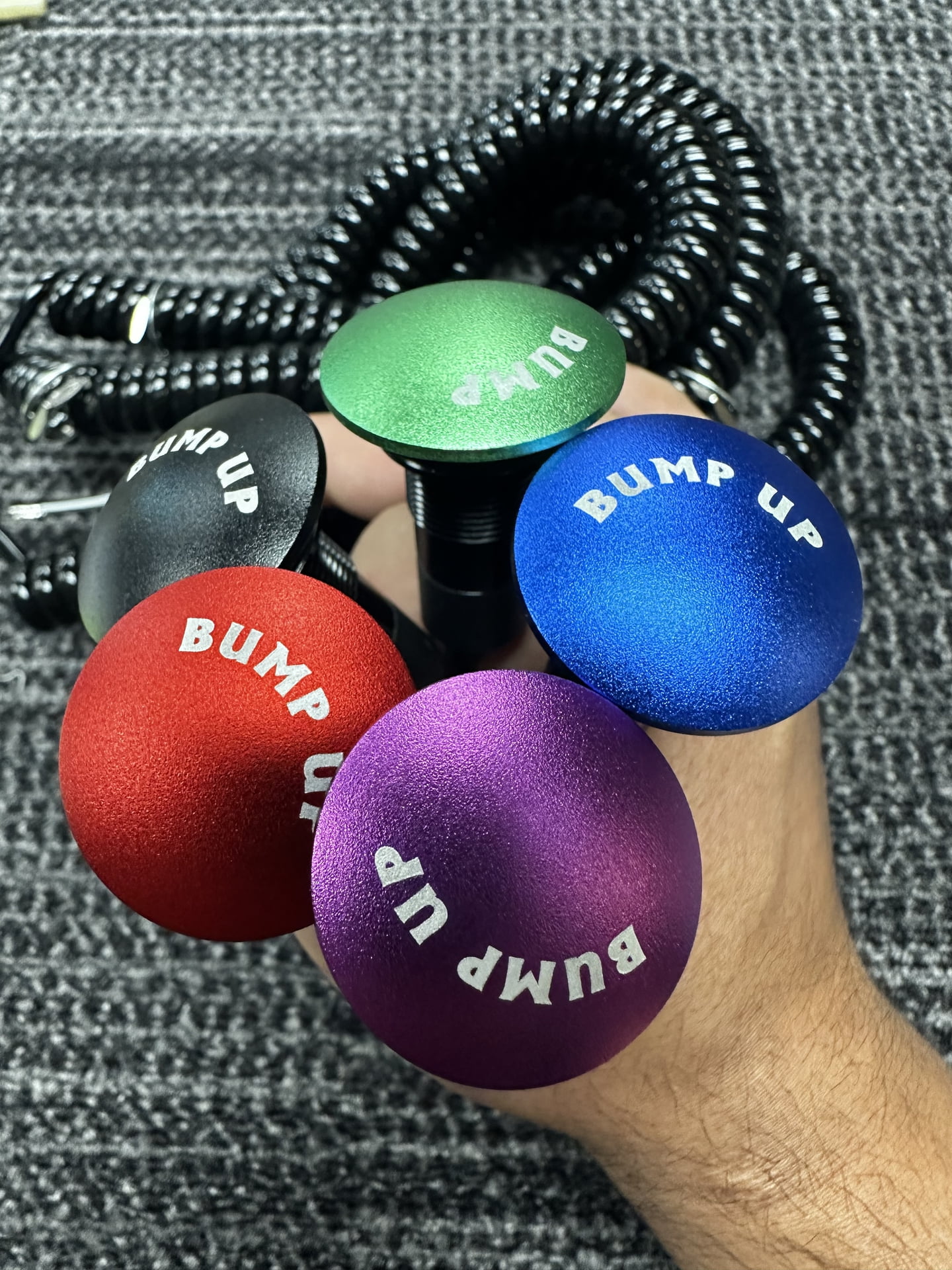 Atomic Billet, "BUMP UP" Laser Etched Mushroom Button, Large 1.18 ...