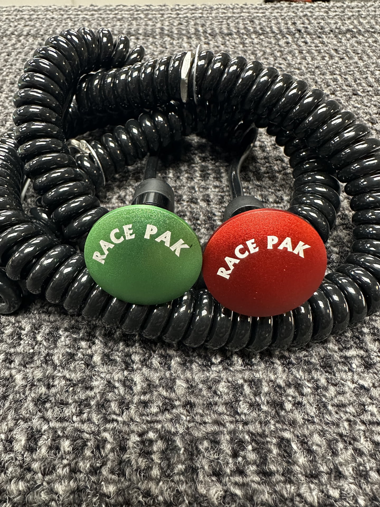 Atomic Billet, "RacePak" Laser Etched Mushroom Button, GREEN, Large 1. ...