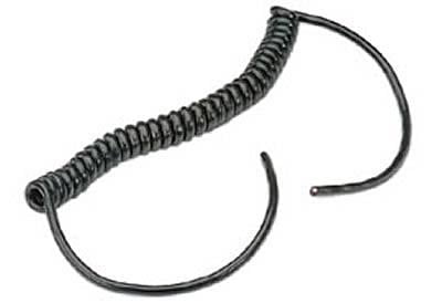 2 WirE Spiral / Coil Stretch Cord, 16 Gauge, Stretches 4', Black