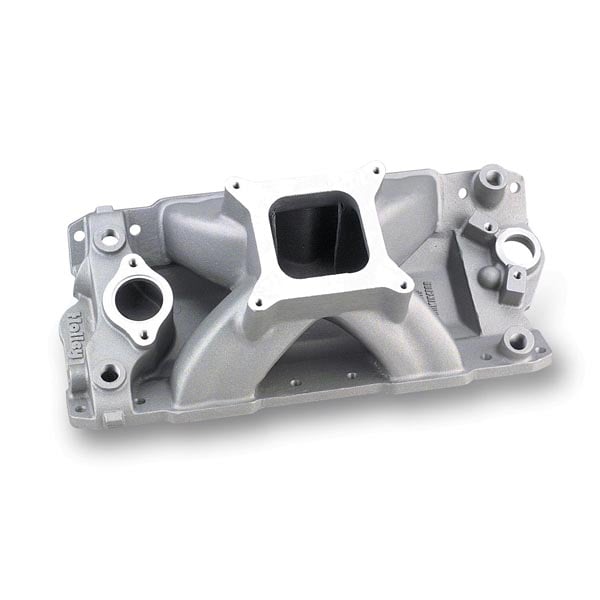 SBC Intake Manifold, Keith Dorton, 4150 Single Plane, Aluminum, Natural ...