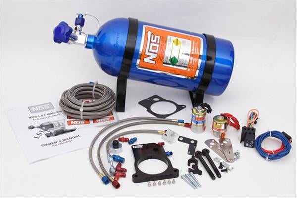 LS1 EFI Nitrous System, 3 Bolt TB, Plate Design, Adjustable up to 200 HP