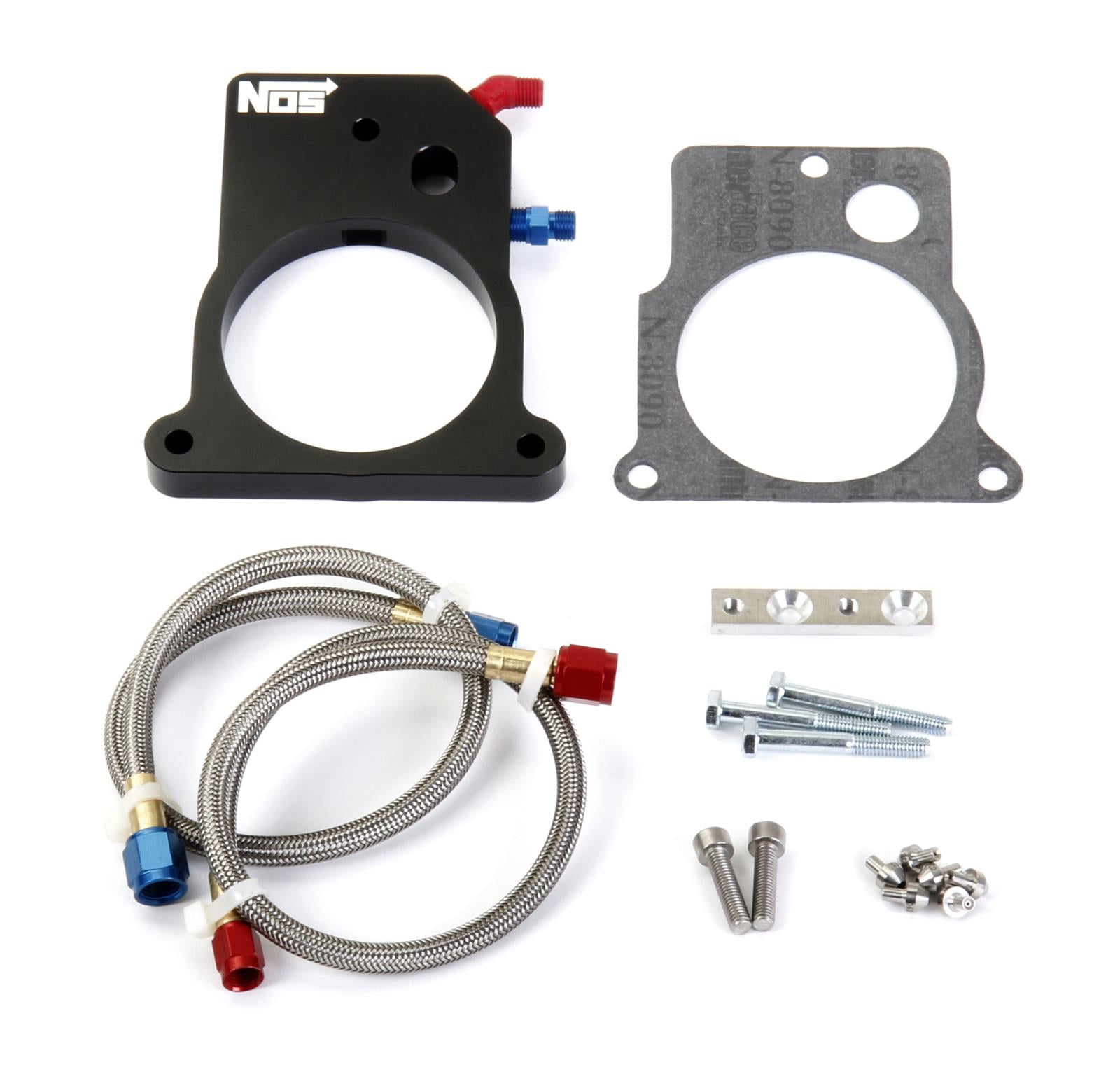 LS1 Nitrous Plate Only Kit, GM 80mm LS 3 Bolt OEM Fuel Injection Plate ...
