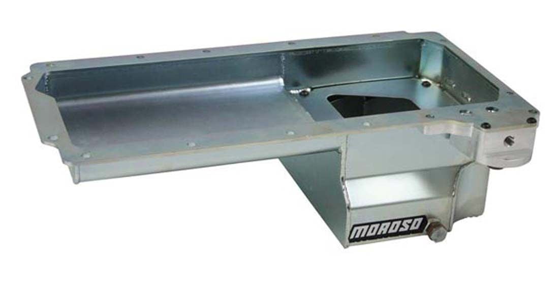 GM LS Early F-Body Race Baffled Fully Fabricated Steel Oil Pan, Rear ...