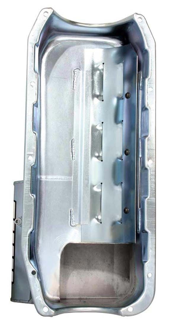 SBC, Oil Pan, Steel, Clear Zinc, 7 qt., Chevy, Small Block, 4.125 ...
