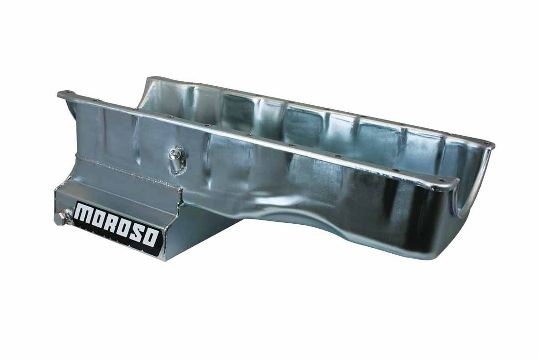 BBC, MK V & MK VI, Oil Pan; Street/Strip Oil Pan; 6 Qt., Kicked Out Sump, 8" Deep, 4-15/16 ...