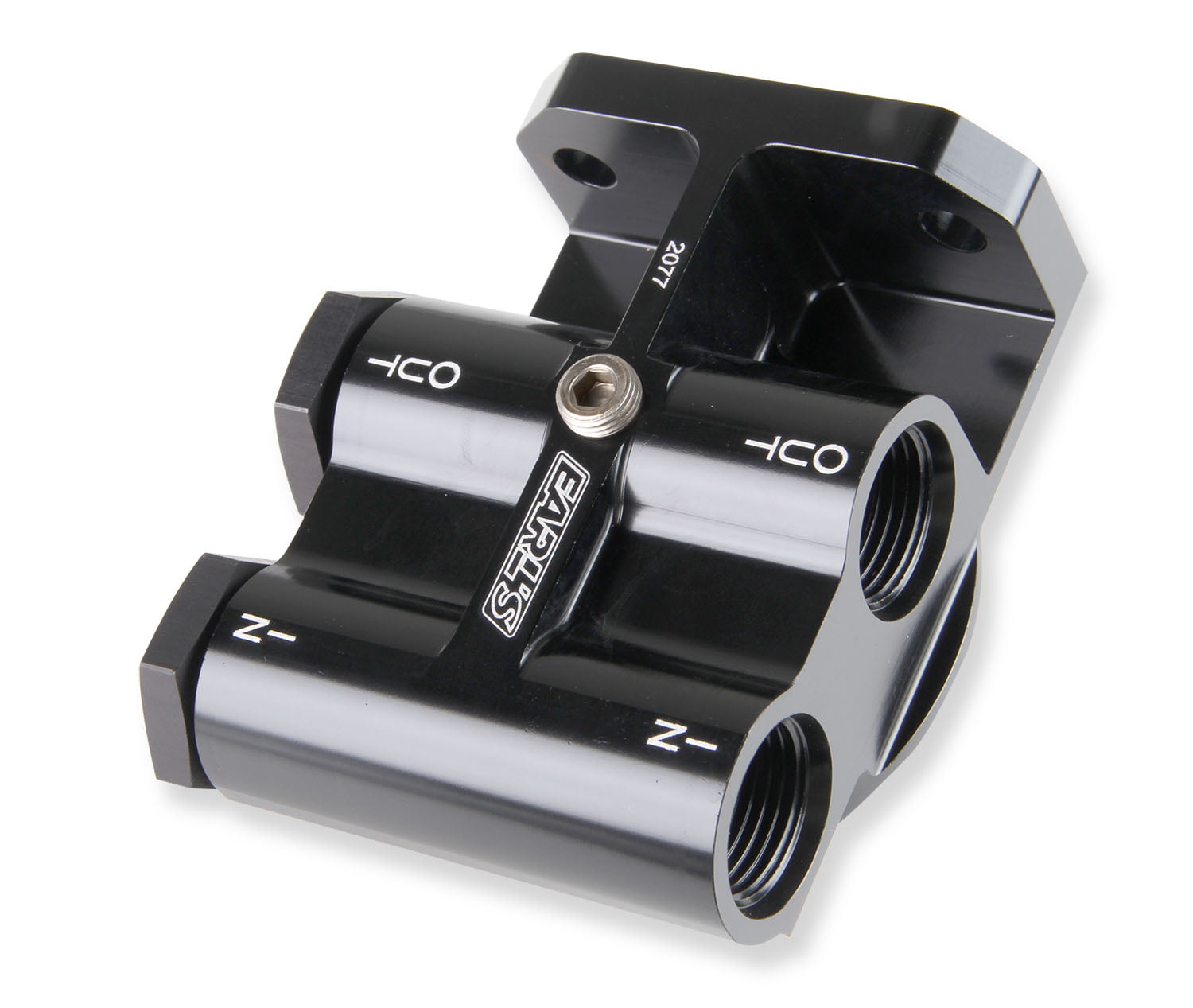 Remote Oil Filter Mount, Dual #10AN Inlet and Outlet, Uses 3/4-16 Oil ...