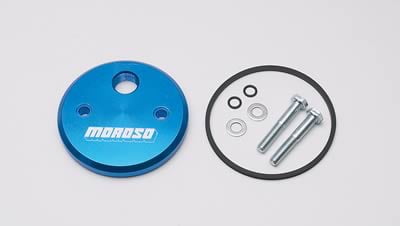 Adapter, Oil Filter, Block-Off Plate, Aluminum, Black Anodized, 1/2 ...