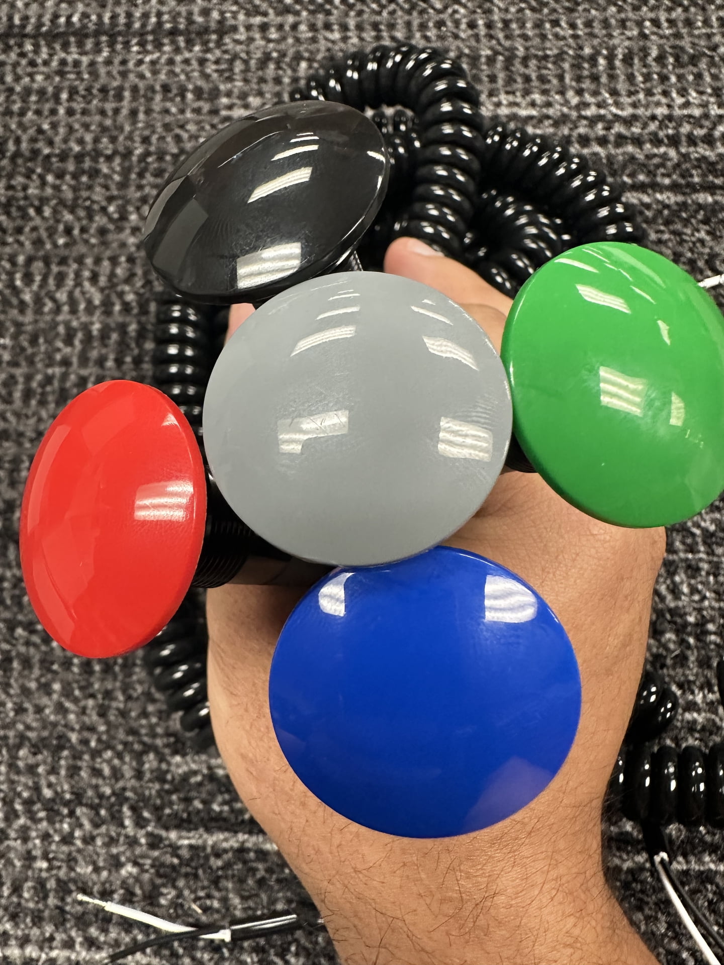 Atomic Plastic, Mushroom Button, Large 1.18" / 30mm Face, Push Button ...