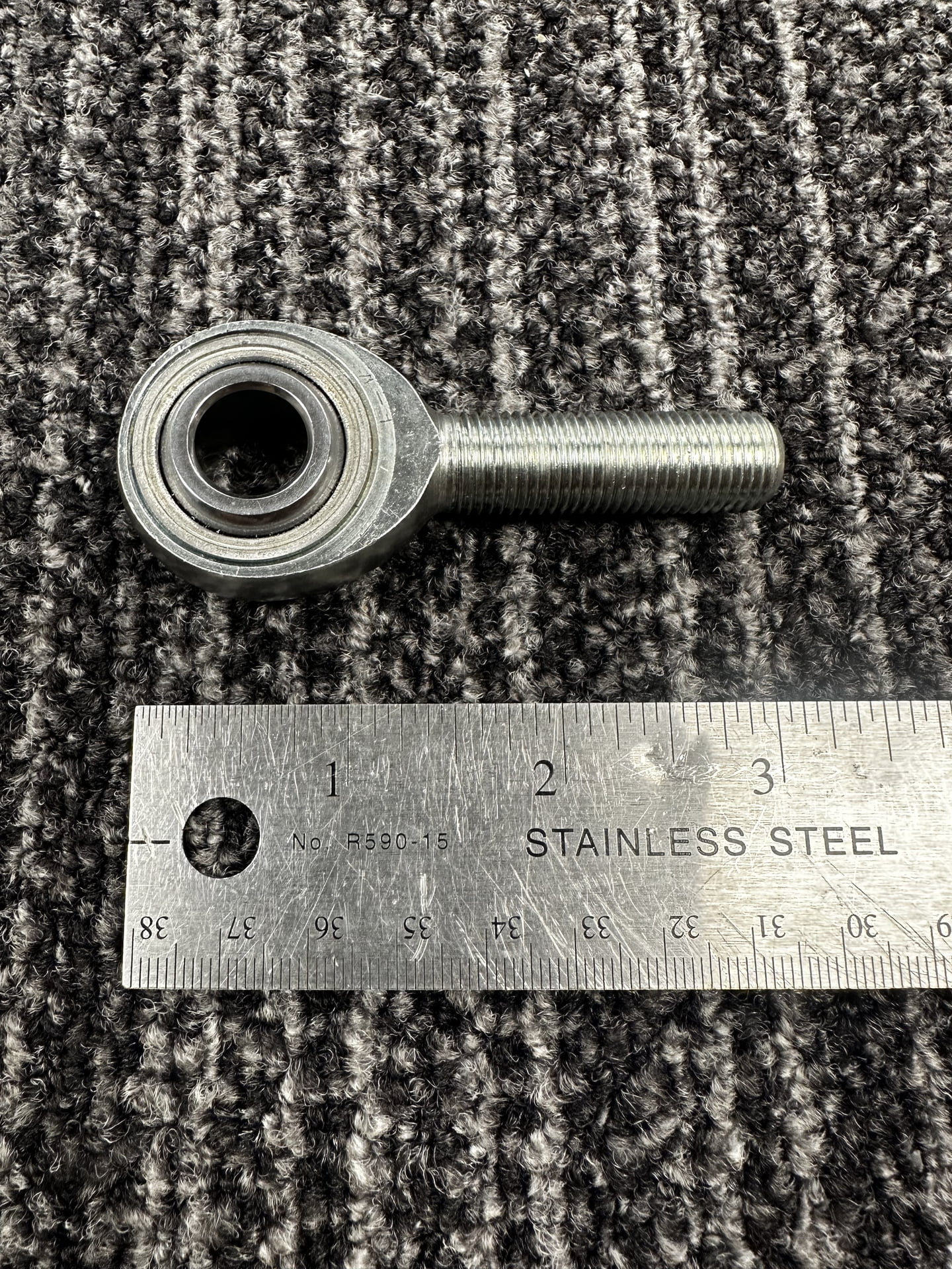 1/2-20" RH Thread, Rod End, 1/2" Bore , 3-Piece, W/ Teflon PTFE Liner ...